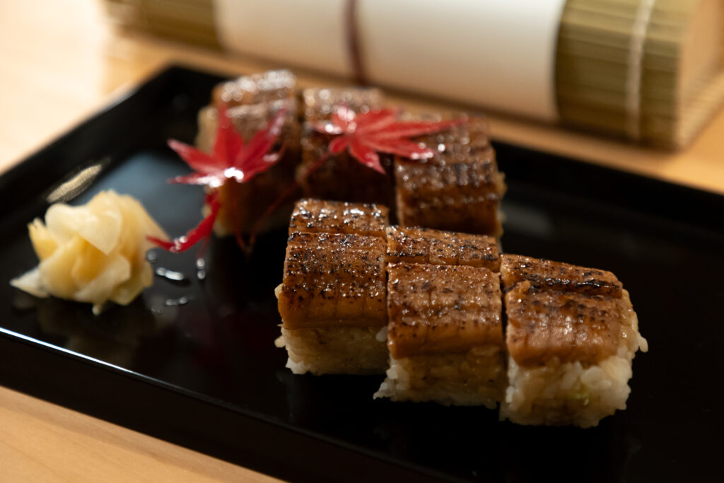 Boiled anago sushi roll | A delicious recipe made with frozen boiled ...